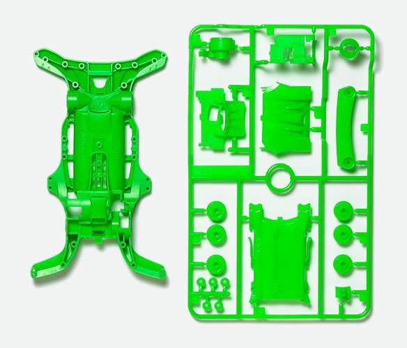 AR Chassis Set - Fluorescent Color (Green) | HLJ.com