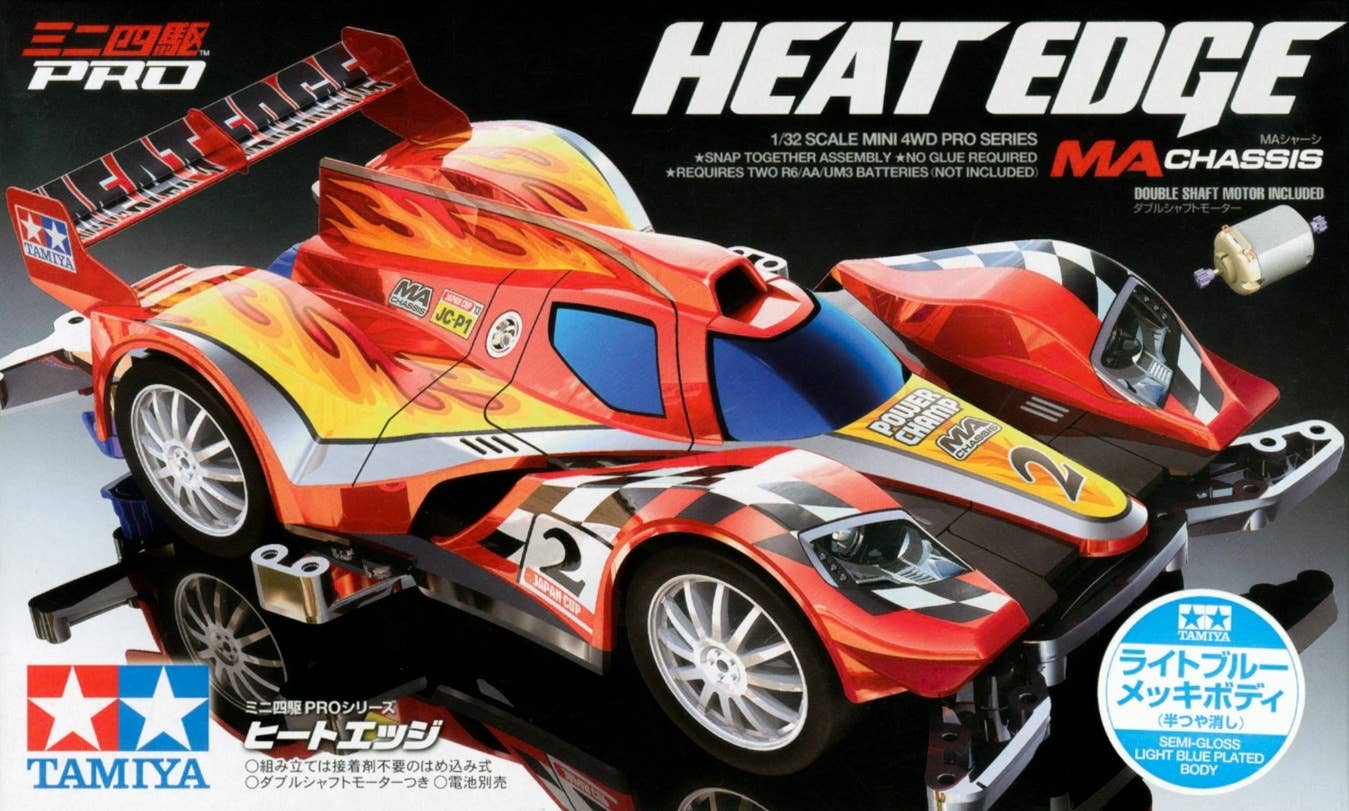 Mini 4WD Heat Edge Matte Light Blue Metallic (MA Chassis) | HLJ.com
