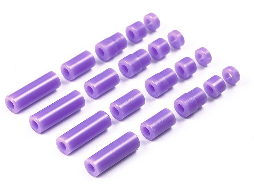 Lightweight Plastic Spacer Set (12/6.7/6/3/1.5mm) (Purple) | HLJ.com
