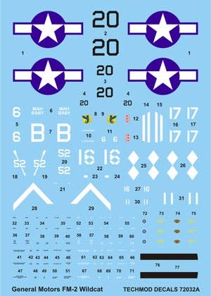 General Motors FM-2 Wildcat Decal #2 | HLJ.com