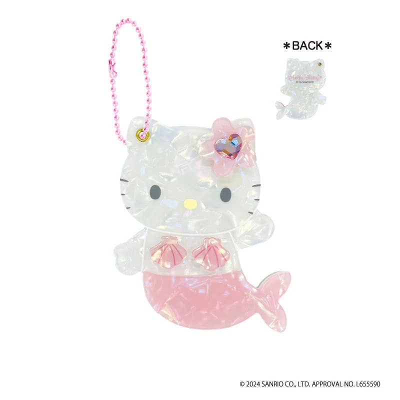 Hello Kitty Shell Mirror Keychain Mermaid (Pink) | HLJ.com