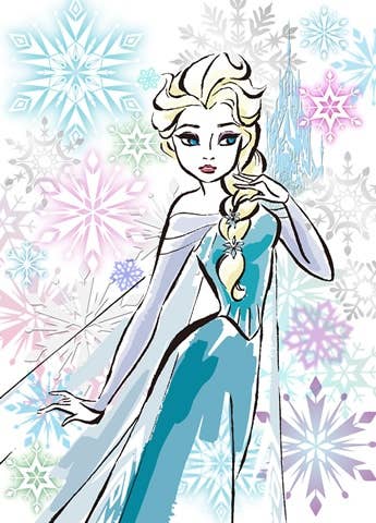 Frozen Elsa Flower 108pcs (18.2cm x 25.7cm) | HLJ.com