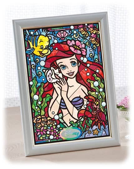 The Little Mermaid Ariel Stained Glass 266pcs 18.2 x 25.7cm | HLJ.com