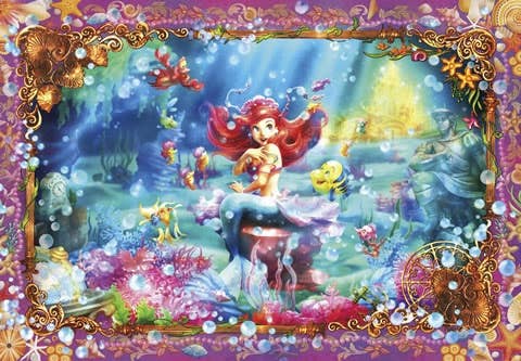 The Little Mermaid Beautiful Mermaid (Ariel) 1000pcs (51cm x 73.5cm ...