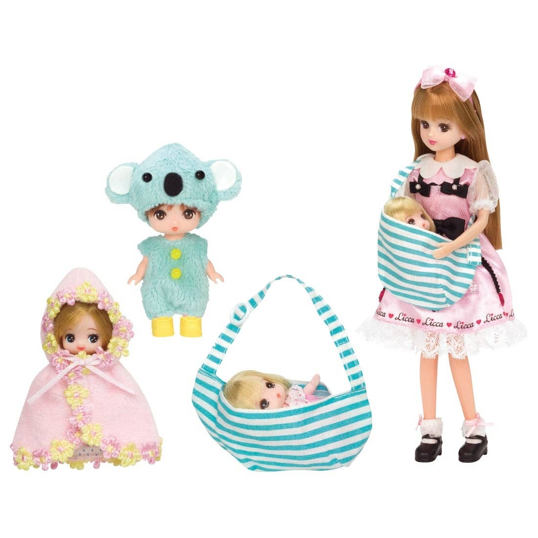 Licca-chan LW-23 Triplet Baby Sling & Swaddle Set | HLJ.com