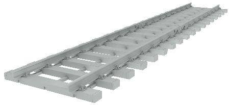 European Gauge Straight Rail and Curved Rail Double Pack (360mm) | HLJ.com