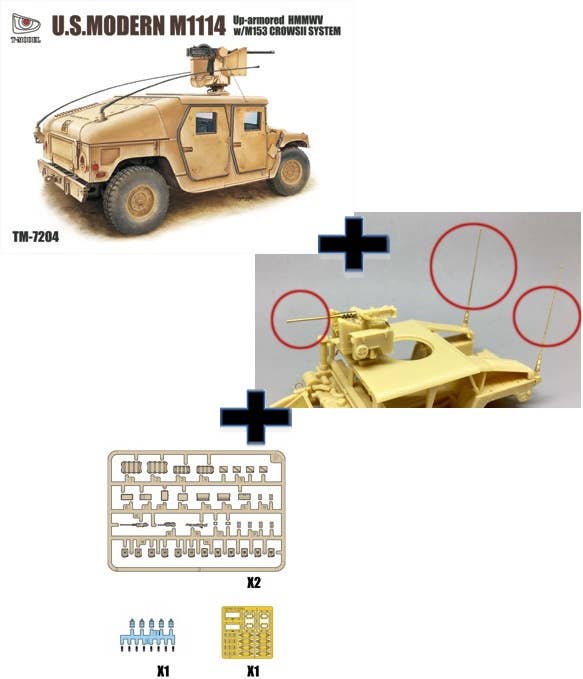 U.S. Modern M1114, Up-Armored with M153 CrowsII System (Golden Oak Leaf ...