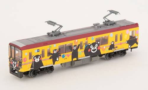 Train Collection: Kumamoto Electric Railway 01 Series (Kumamon Wrapping ...
