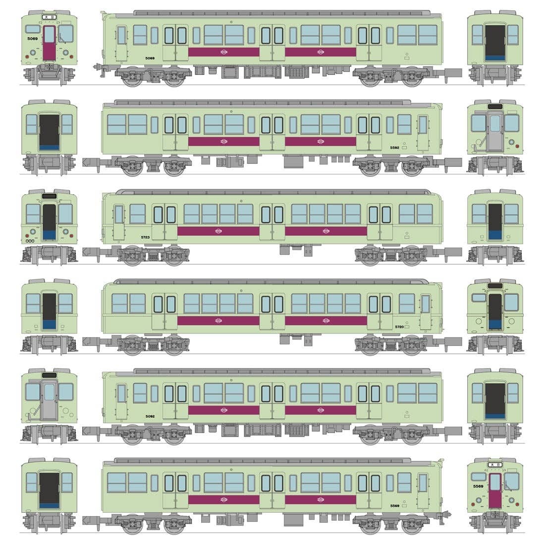 Train Collection: Osaka Municipal Transportation Bureau Osaka Metro ...