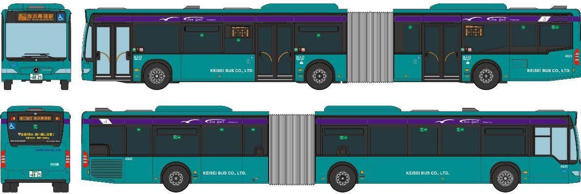 The Bus Collection: Keisei Bus Articulated Bus Sea Gull Makuhari No ...