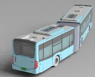 The Bus Collection Nishitetsu Bus Kitakyushu BRT Articulated Bus | HLJ.com