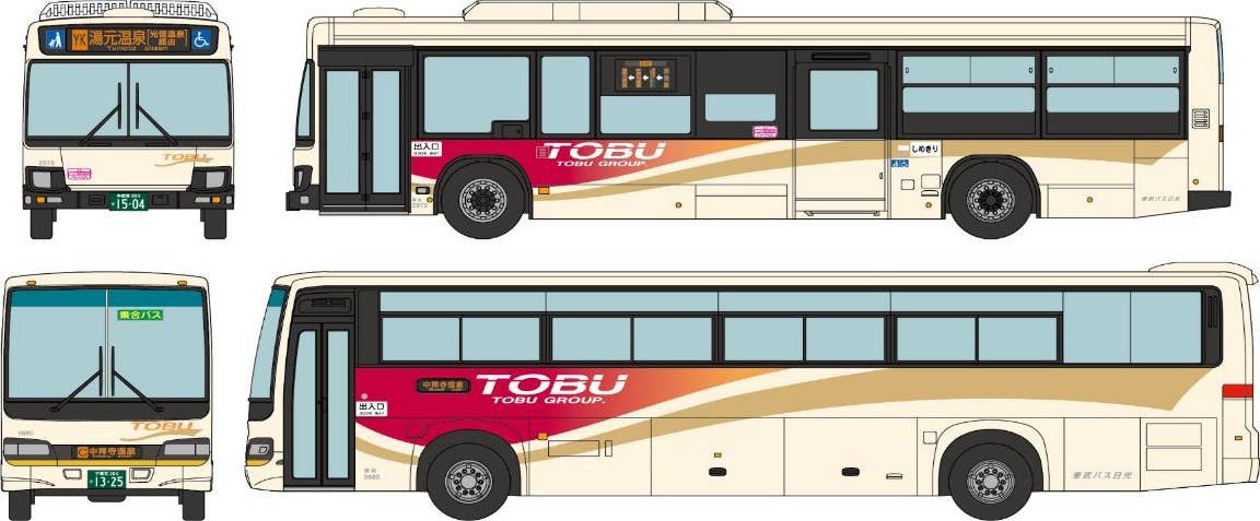 Let's Go By Bus Collection 17 Tobu Bus Nikko Nikko, Lake Chuzenji ...