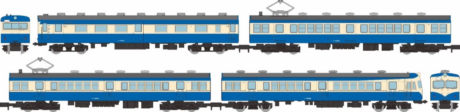 Trains Collection JNR 70 Series Ryomo Line 4-Car Set A | HLJ.com