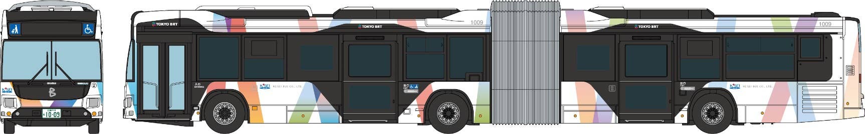 The Bus Collection Keisei Bus Tokyo BRT Articulated Bus | HLJ.com