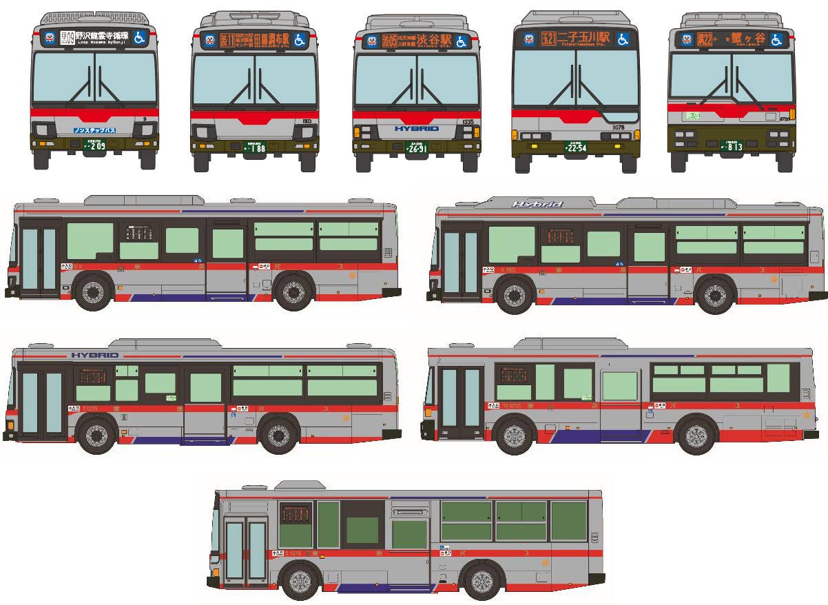 The Bus Collection Thank You Tokyu Transe Tokyu Bus Consignment Vehicle ...