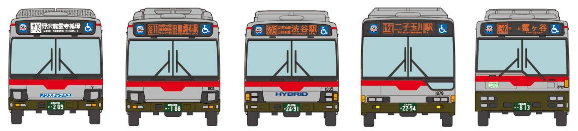 The Bus Collection Thank You Tokyu Transe Tokyu Bus Consignment Vehicle ...
