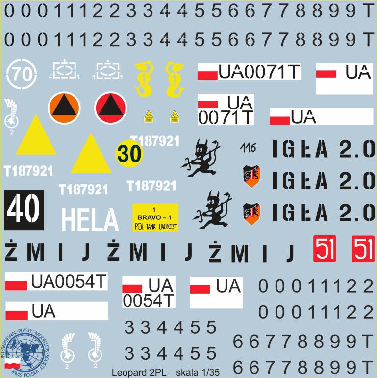Leopard 2PL Decals for Polish Modernization of Leopard 2A4 - decals for ...