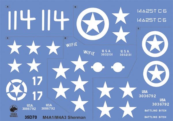 Decal for US Army Sherman (European Front) Vol.1 | HLJ.com