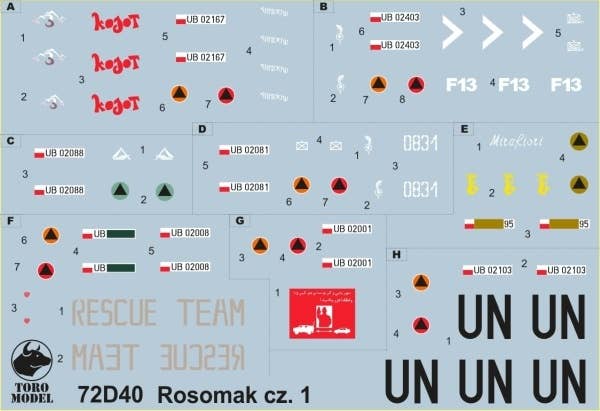 Polish Army Rossomak Apc Decal Vol.1 | HLJ.com