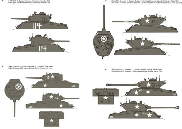 US Army Sherman (European Front) Decal Vol.1 | HLJ.com