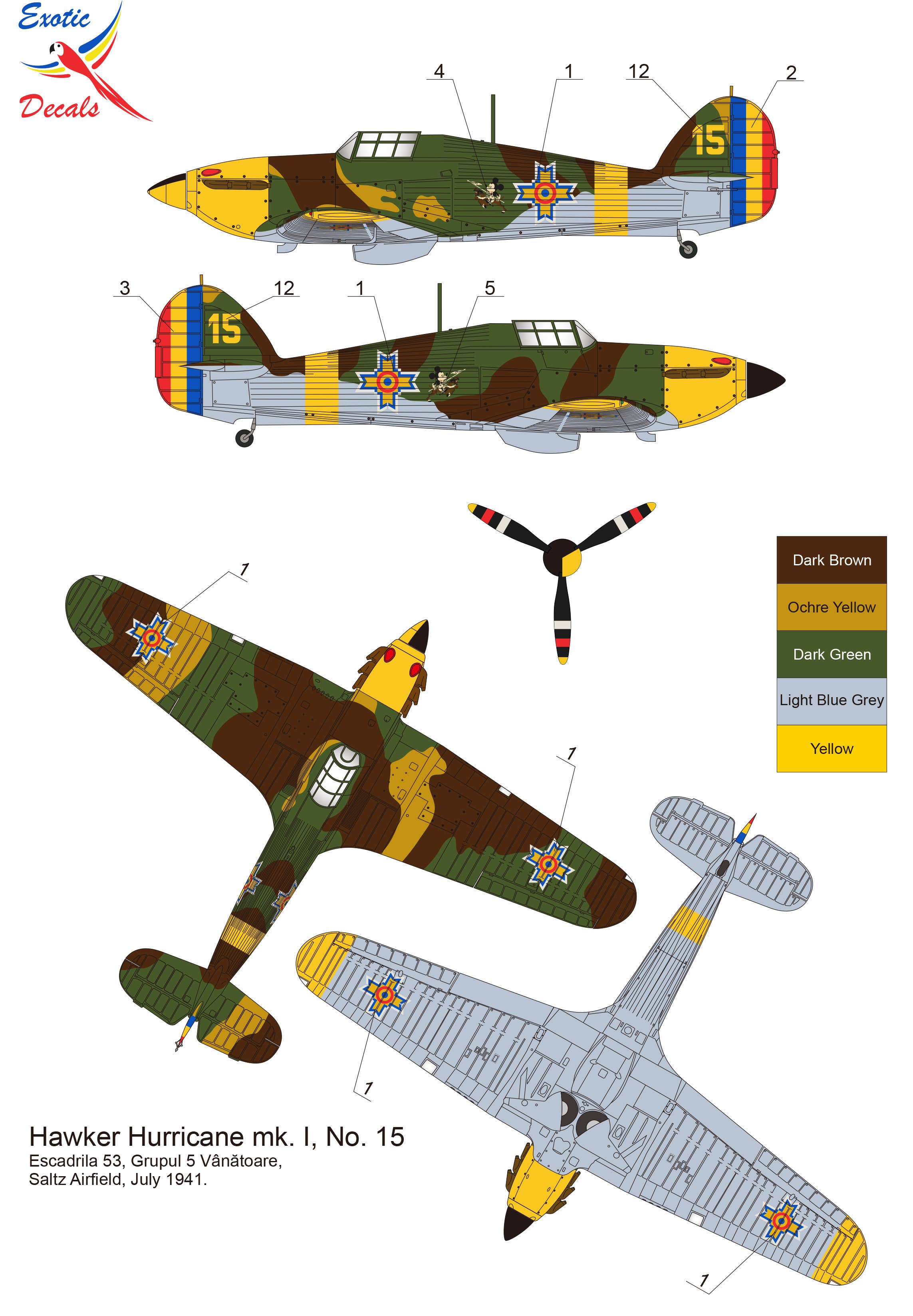 Romanian Hurricanes #2 - Hawker Hurricane Mk.I in Romanian Service ...