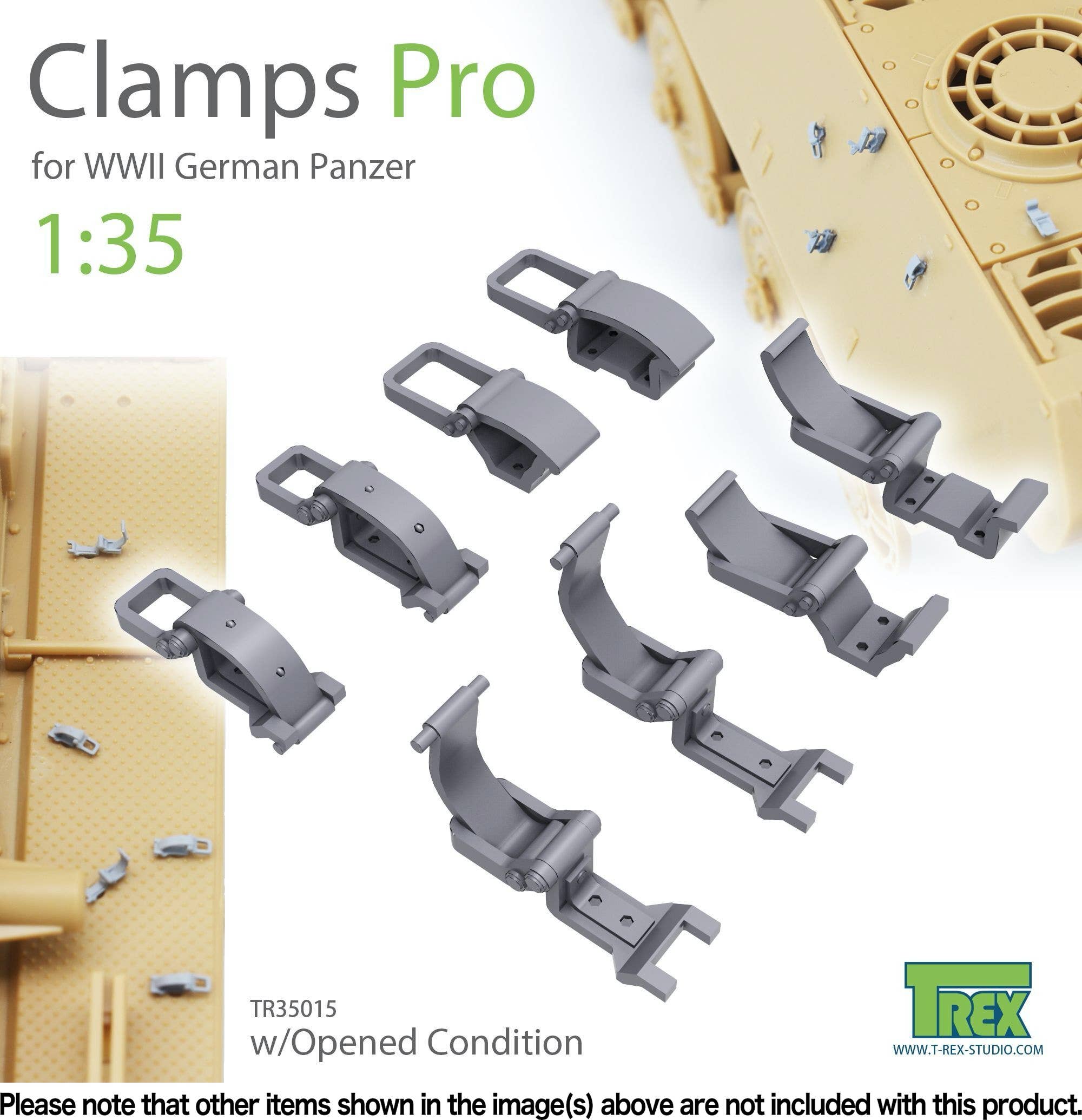 German WWII Panzer Mixed Set of Clamps | HLJ.com