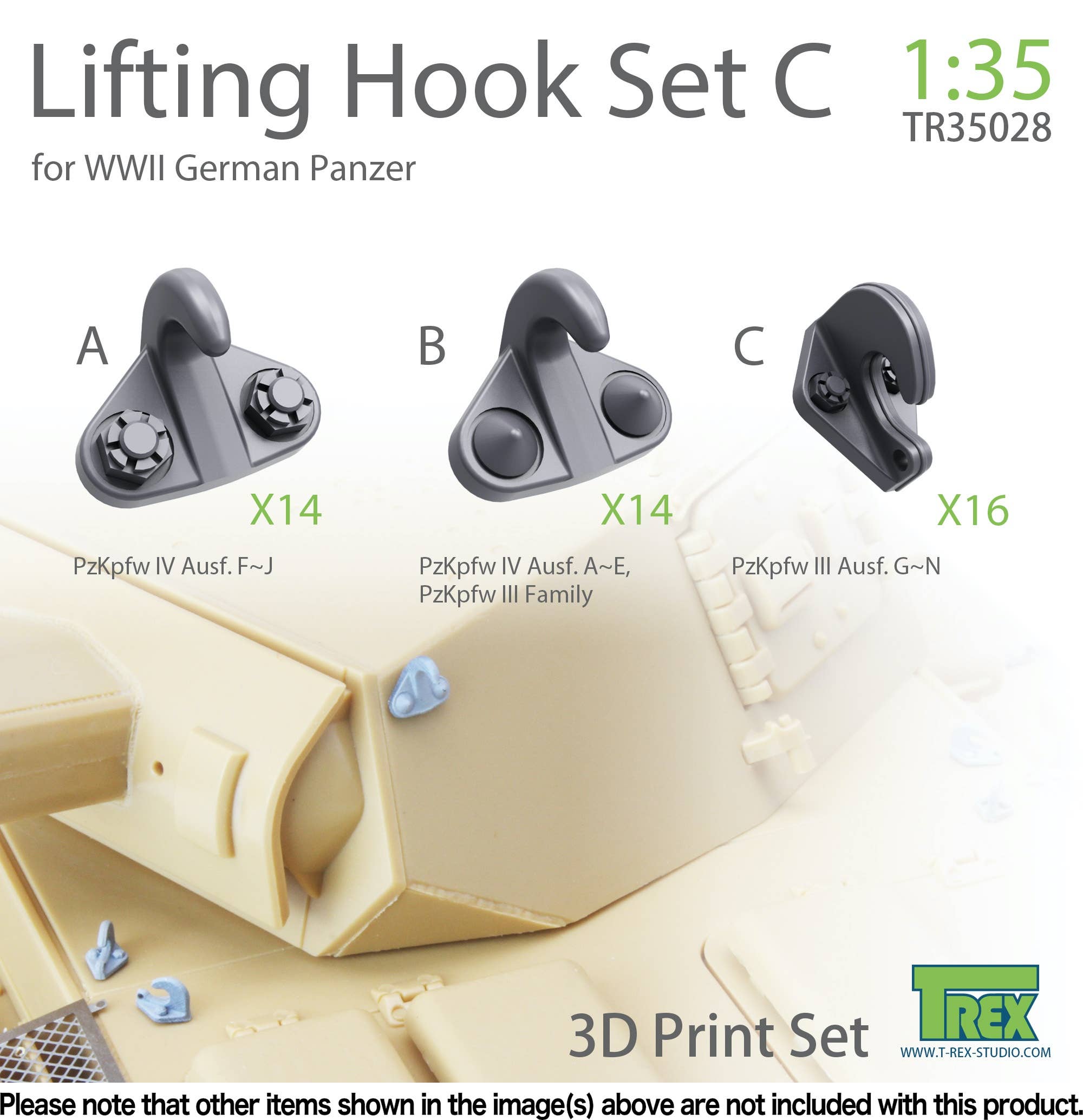 WWII Germany Lifting Hook Set C | HLJ.com