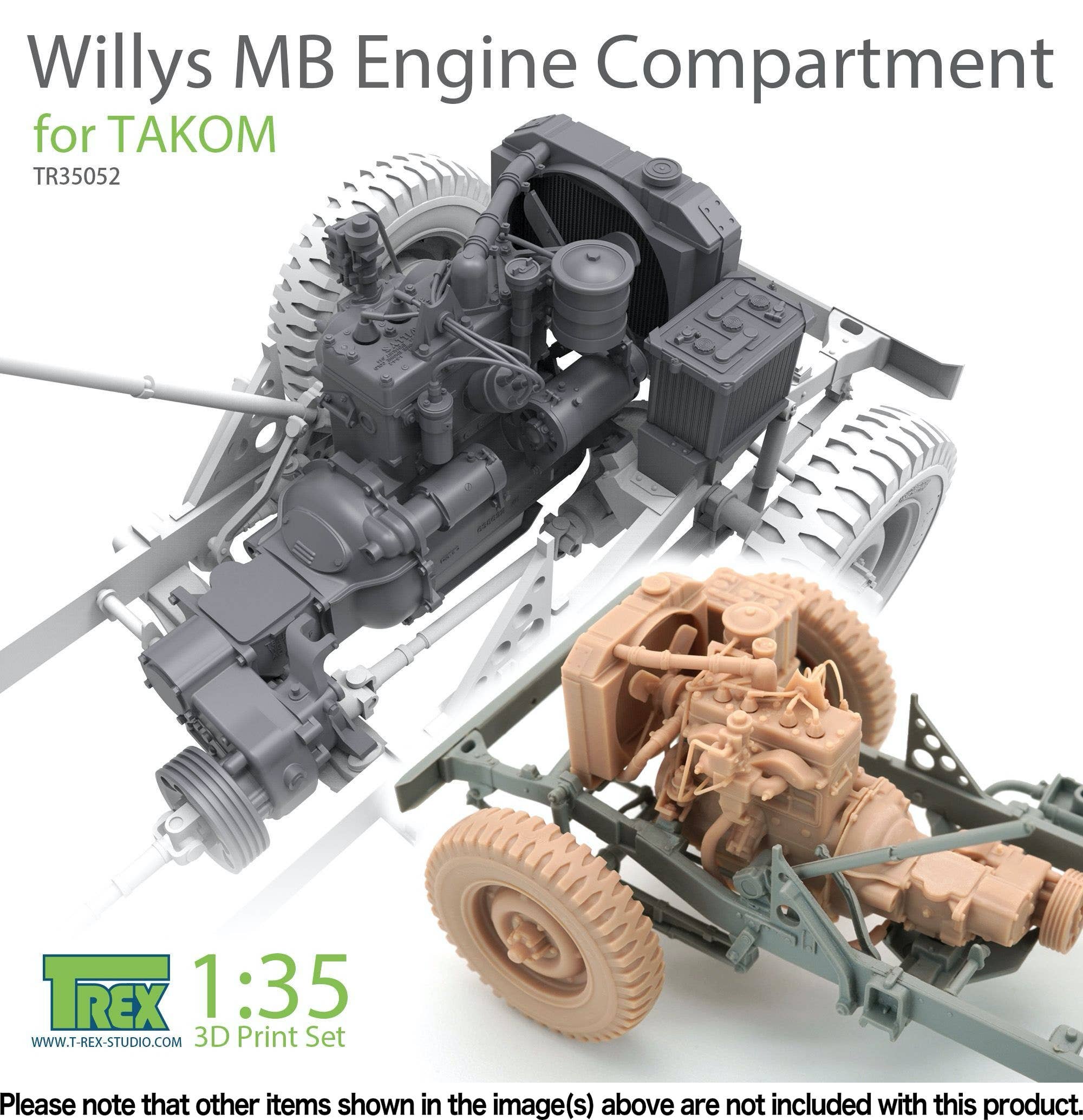 Willys MB Engine Compartment Set For Takom | HLJ.com