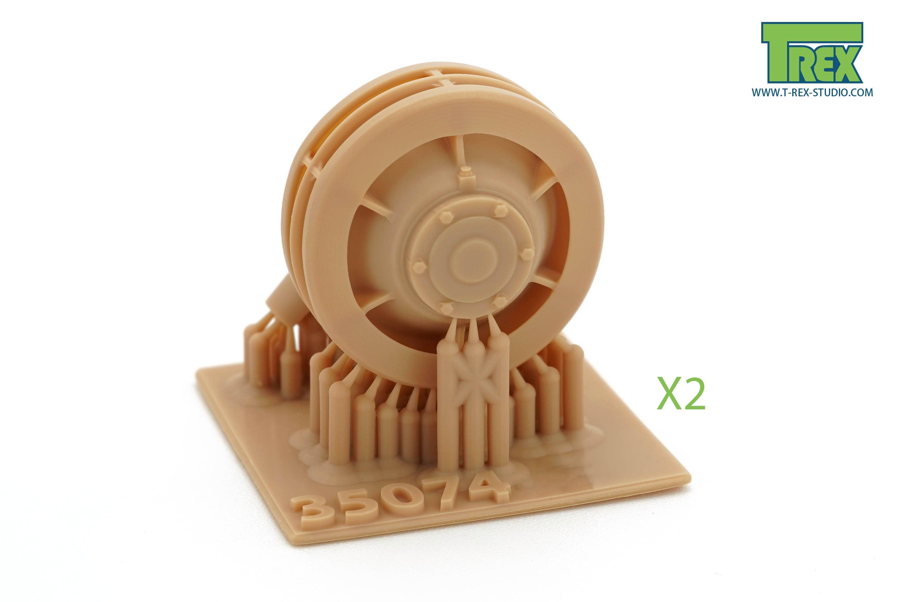 WW.II German Panther Tank 600mm Diameter Induction Wheel 2 Set (Tamiya ...