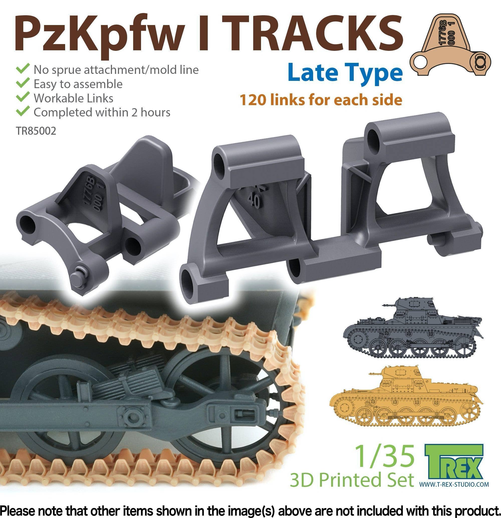 Panzer I Late Type A/B Tracks | HLJ.com
