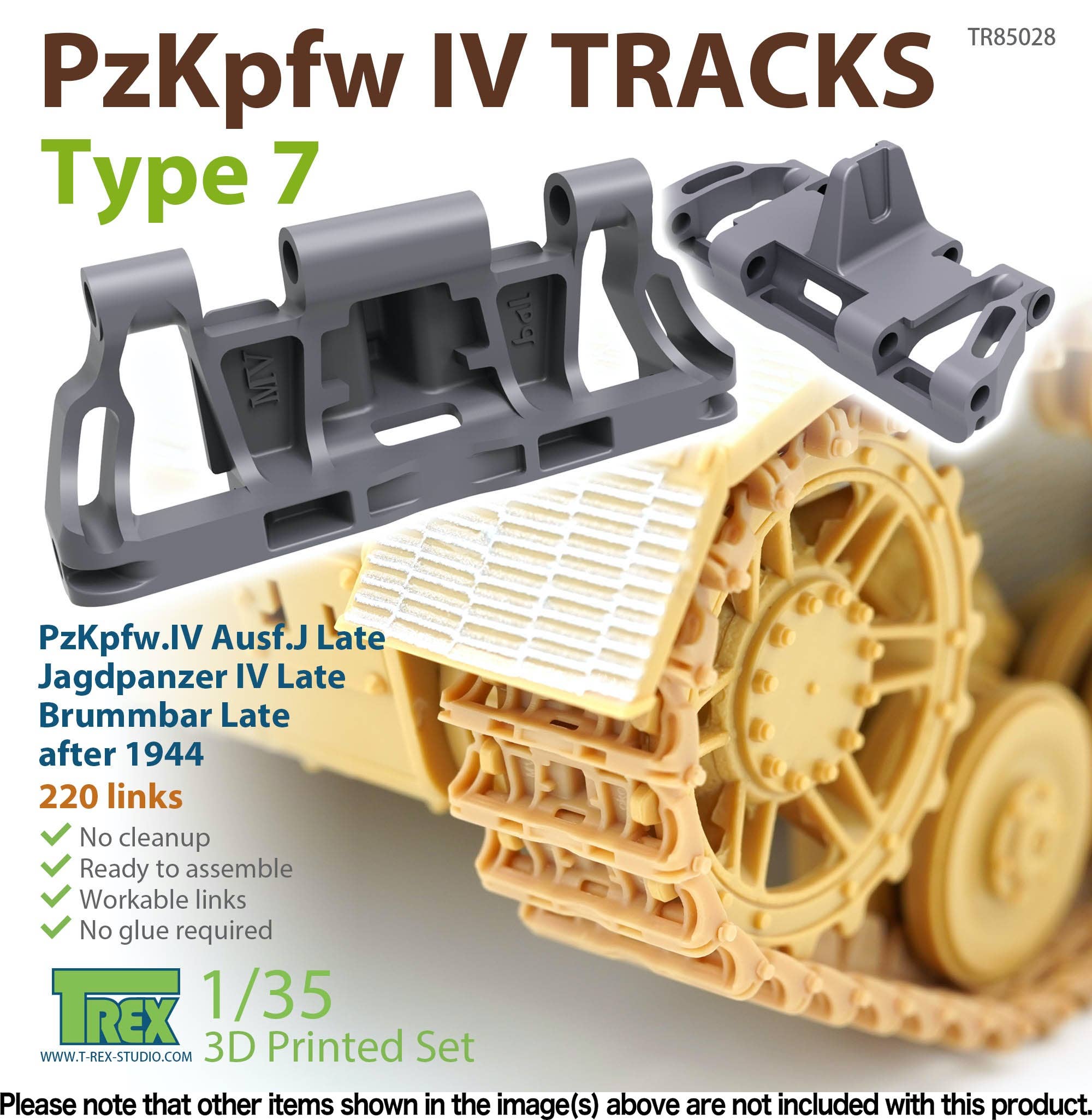 WWII German III / IV Tank Tracks Type.7 | HLJ.com
