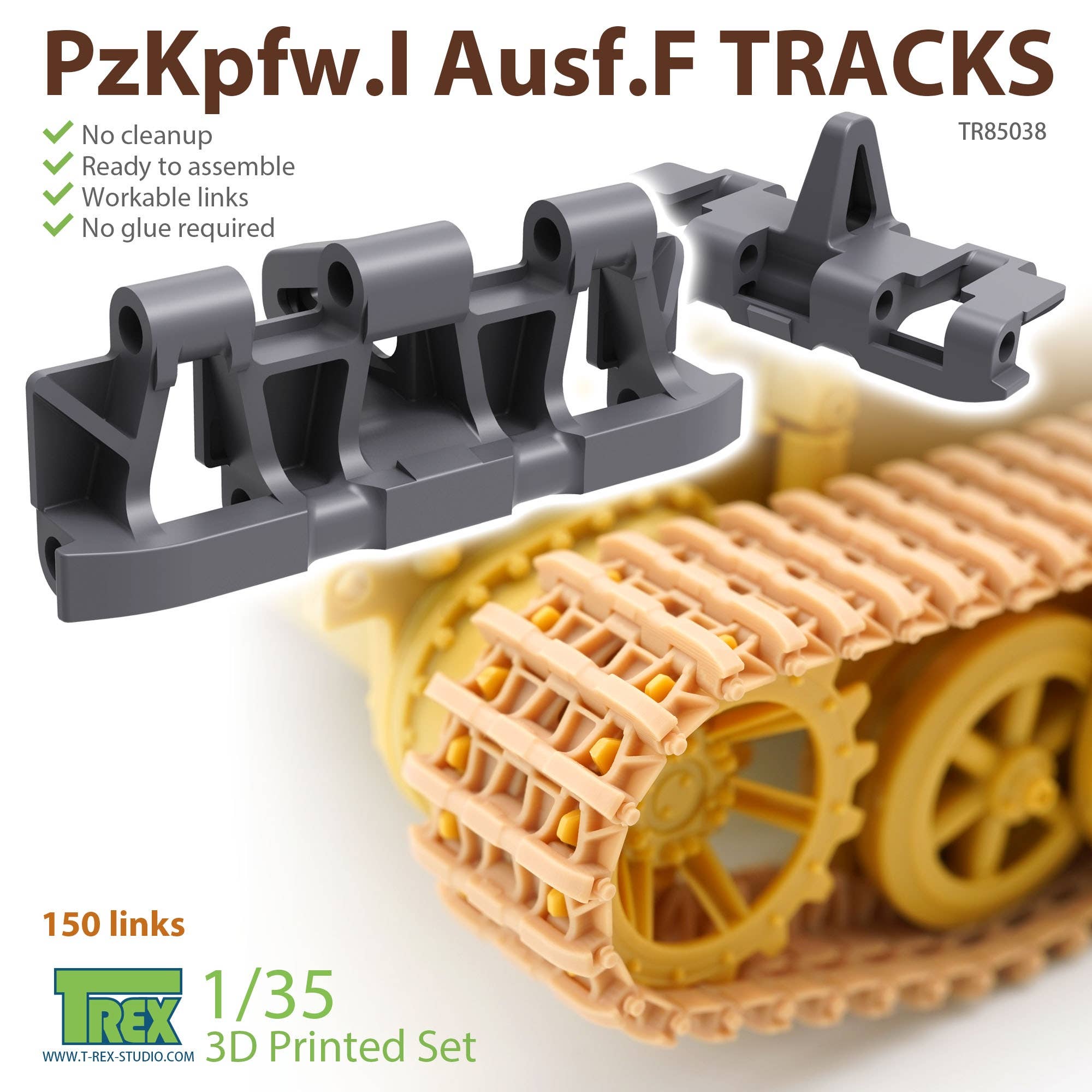 Movable Track for Panzer I F type | HLJ.com