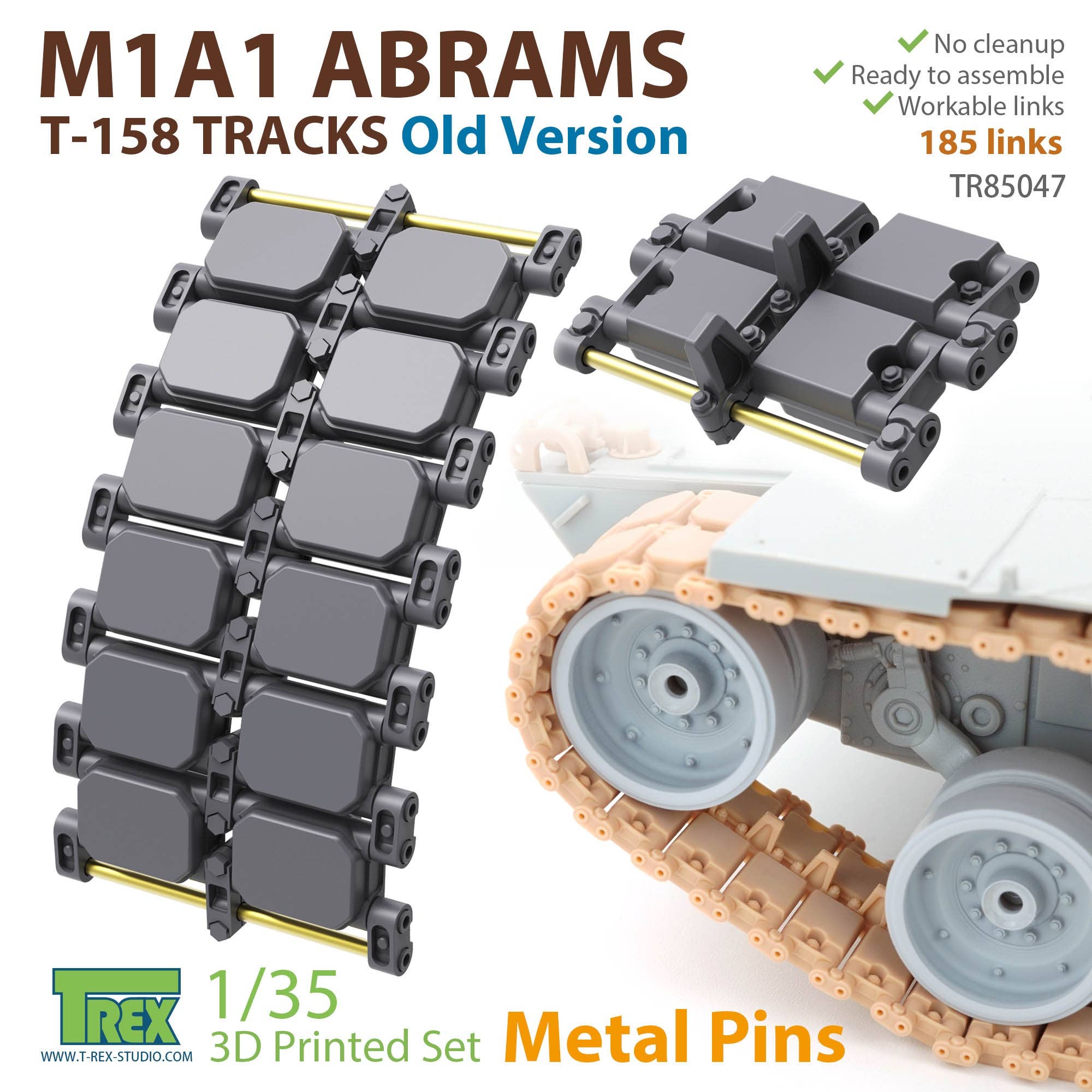 U.S. Army M1A1 Abrams T-158 Track Old Version (Metal Pin) | HLJ.com