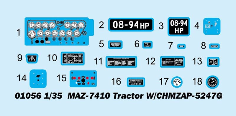 MAZ-7410 Tractor w/CHMZAP-5247G | HLJ.com