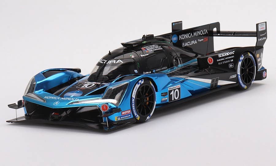 Acura ARX-06 GTP IMSA 24 hours of Daytona 2023 2nd prize car #10 Konica ...