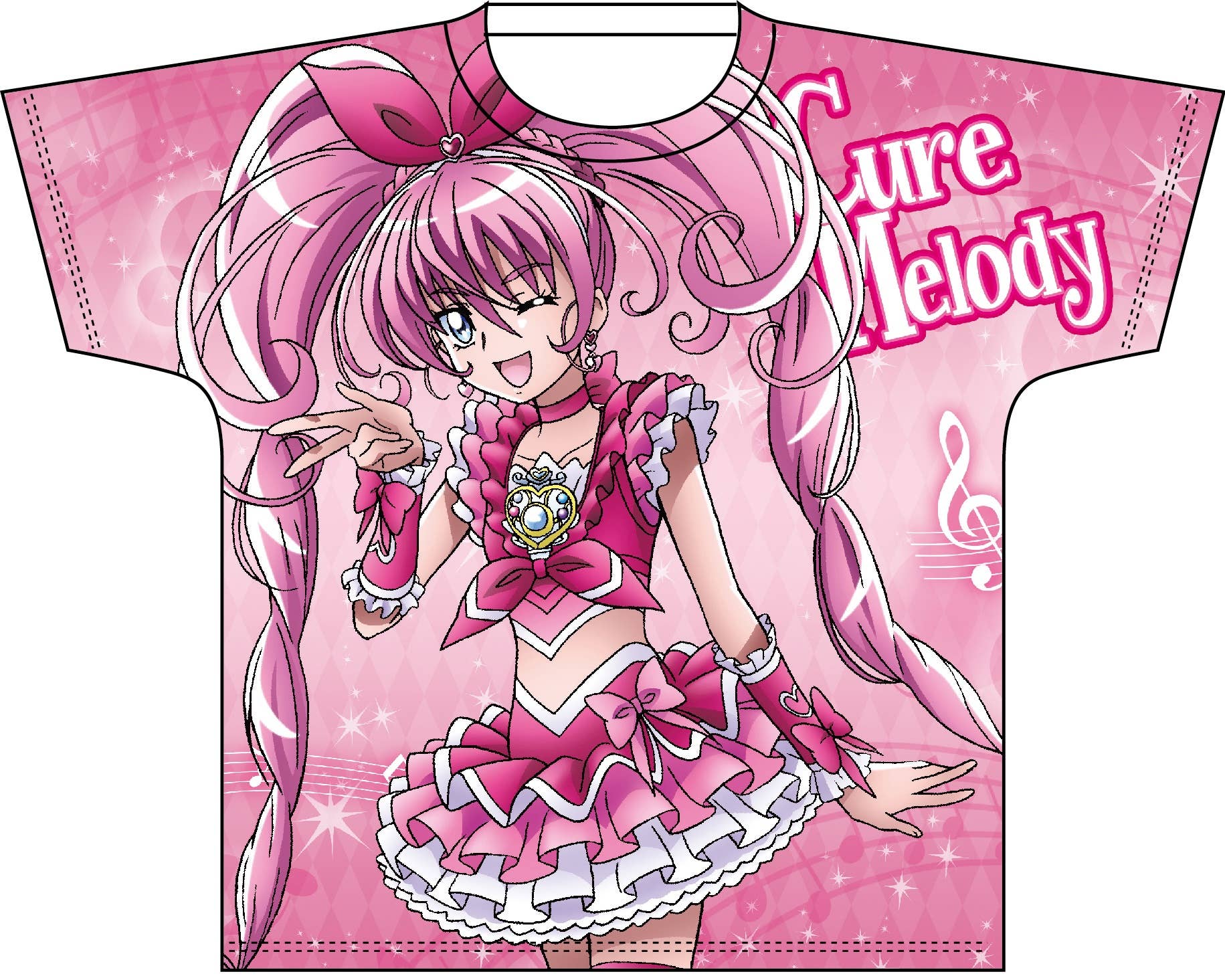 All Pretty Cure Full Color Print T-shirt : Suite Pretty Cure Cure ...