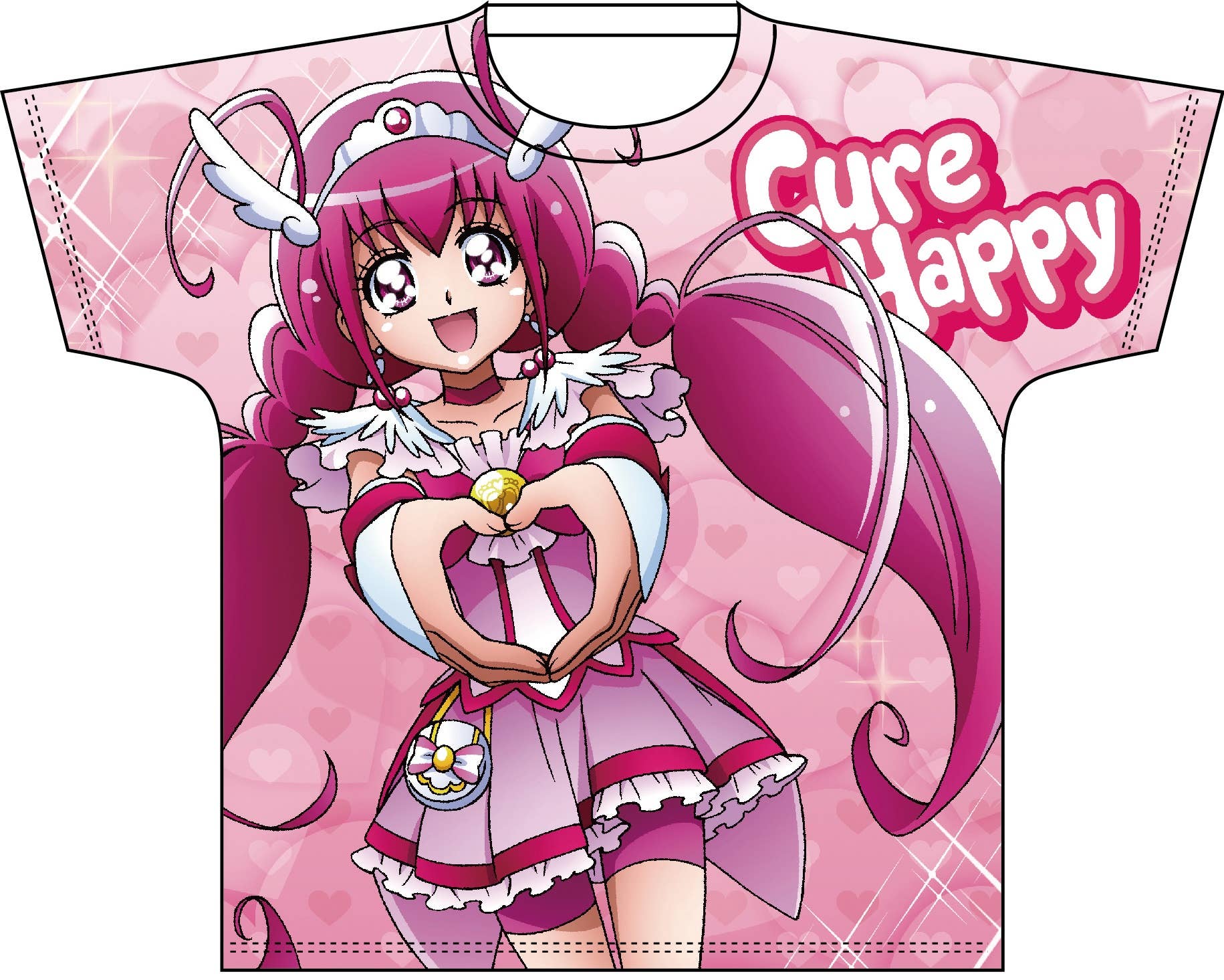 All Pretty Cure Full Color Print T-shirt : Smile Pretty Cure Cure Happy ...