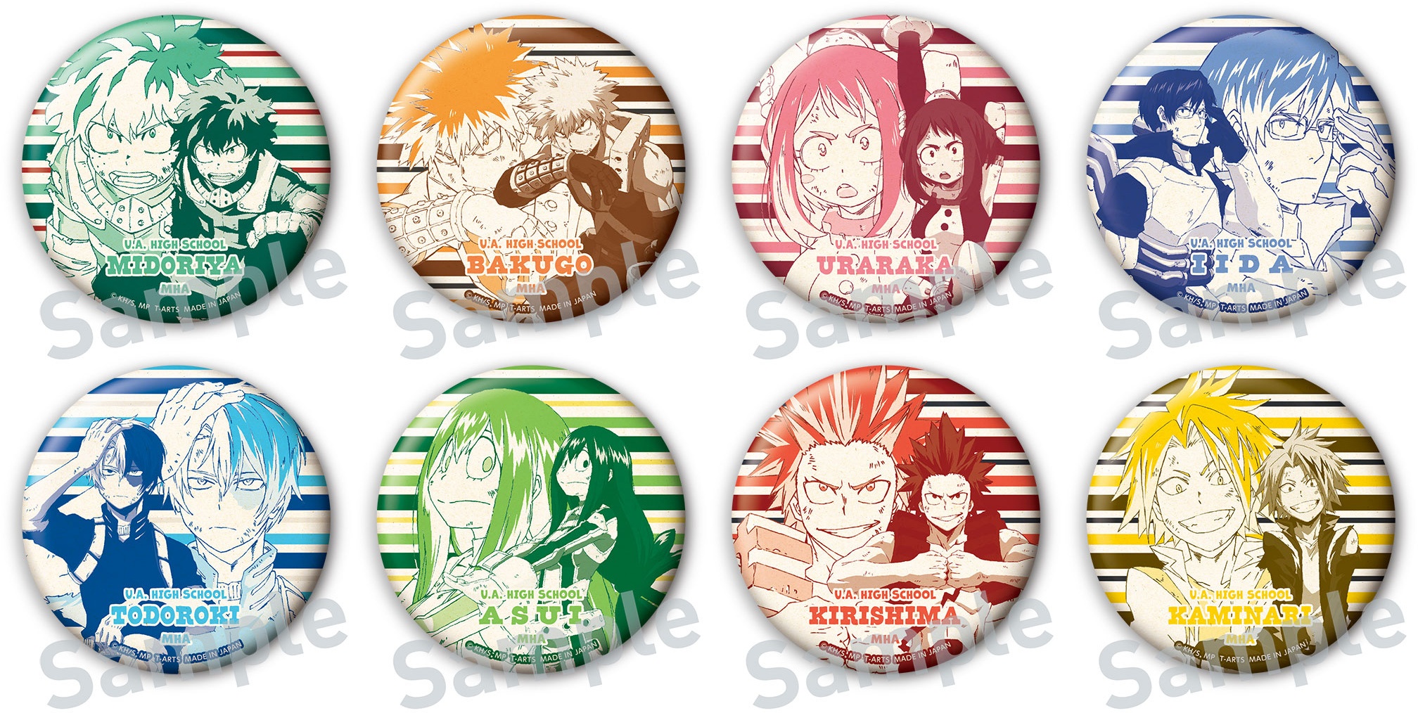My Hero Academia Color Palette Combat Can Badge 1box 8pcs