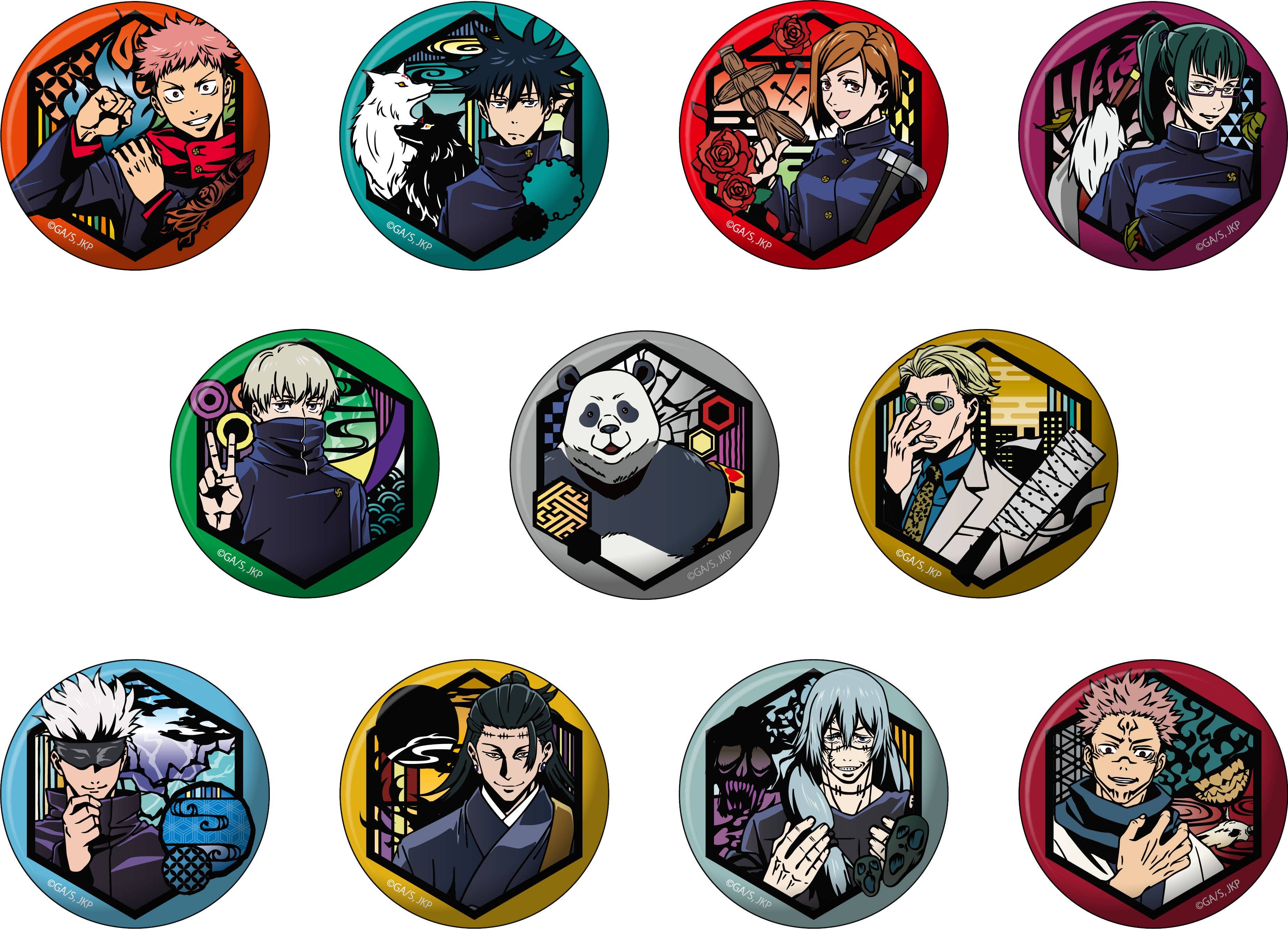 Jujutsu Kaisen: Paper-Cutting Series Japanese Paper Can Badge 1Box ...