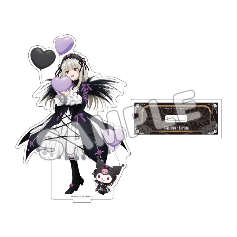 Rozen Maiden x Sanrio Characters: Acrylic Figure M / Suigintou x Kuromi ...
