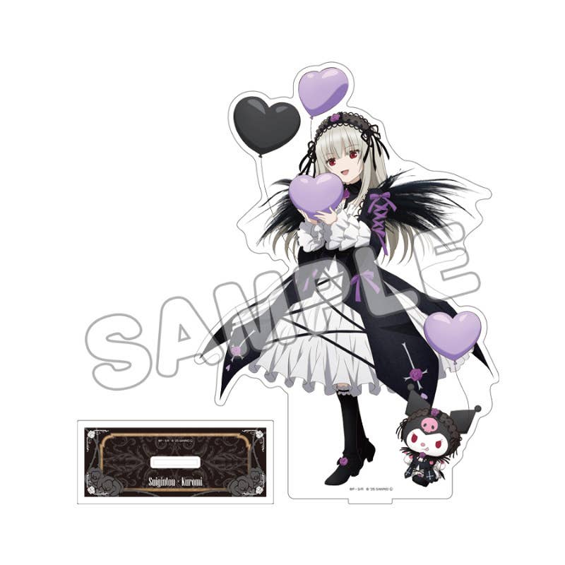 Rozen Maiden x Sanrio Characters: Acrylic Figure L / Suigintou x Kuromi ...