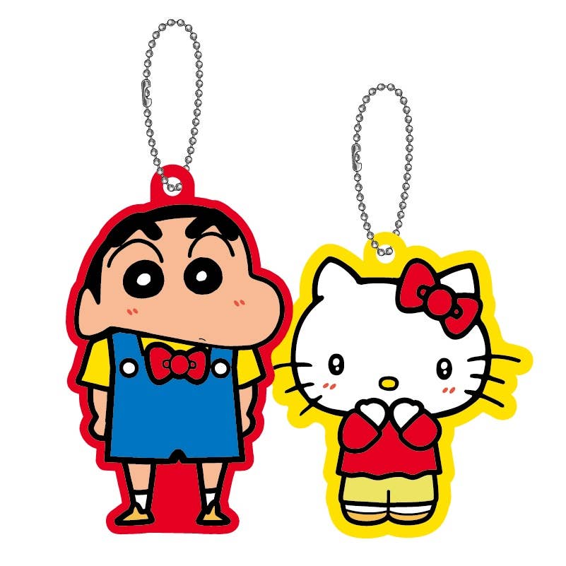 Hello Kitty x Crayon Shin-chan: Nikoichi Acrylic Keychain Hello Kitty ...