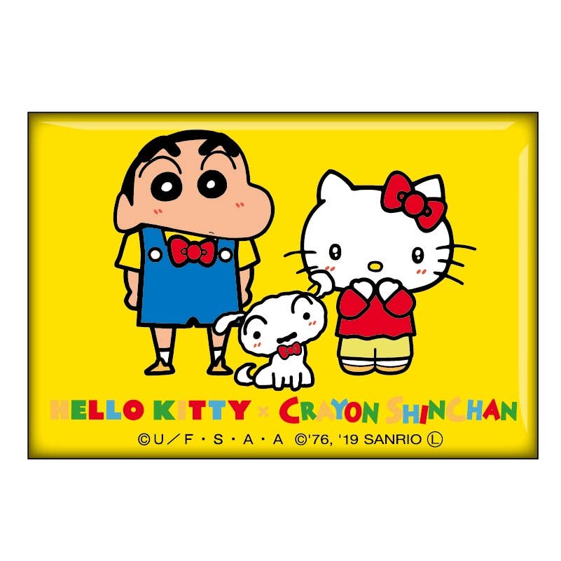 Hello Kitty x Crayon Shin-chan: Square Can Badge 1Box 10pcs | HLJ.com