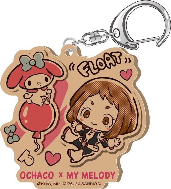 My Hero Academia x Sanrio Characters: Acrylic Keychain Ochaco Uraraka x ...