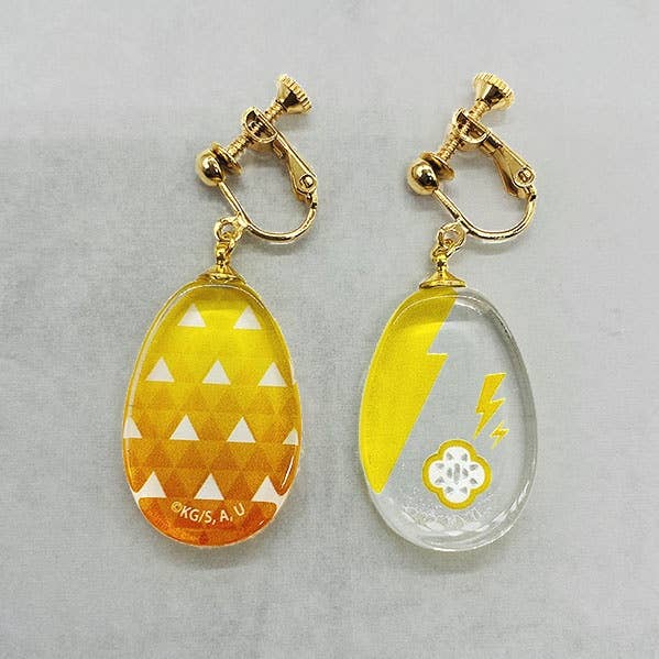 Demon Slayer: Kimetsu no Yaiba: Glass Earrings Zenitsu Agatsuma | HLJ.com
