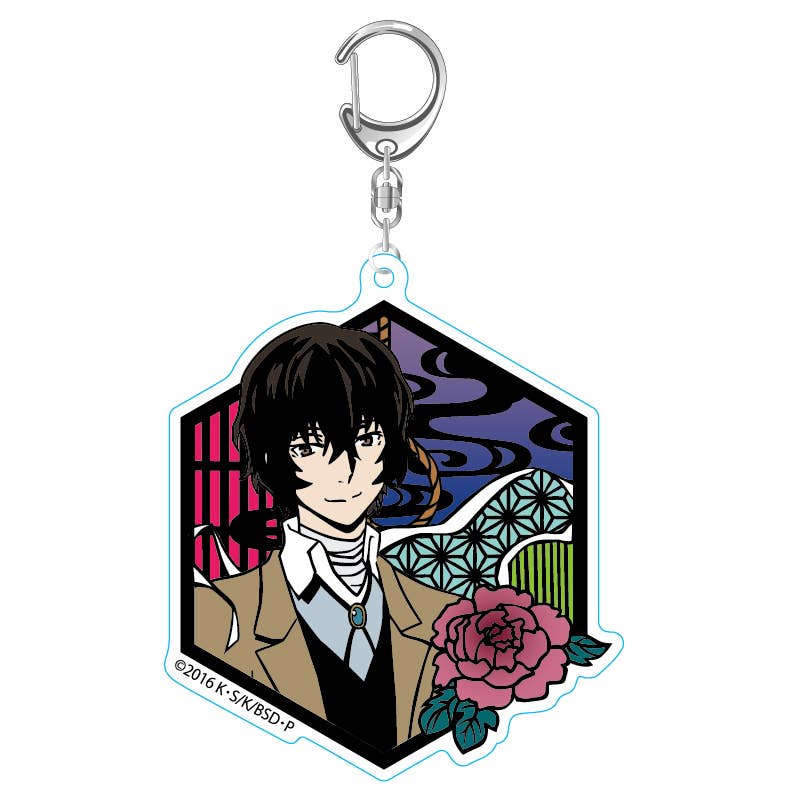Bungo Stray Dogs: Paper Cutting Series Acrylic Keychain Osamu Dazai ...
