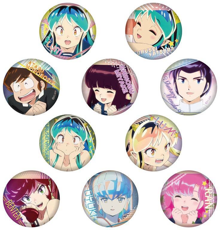 Urusei Yatsura: One Hundred Faces Can Badge: 1Box (10pcs) | HLJ.com
