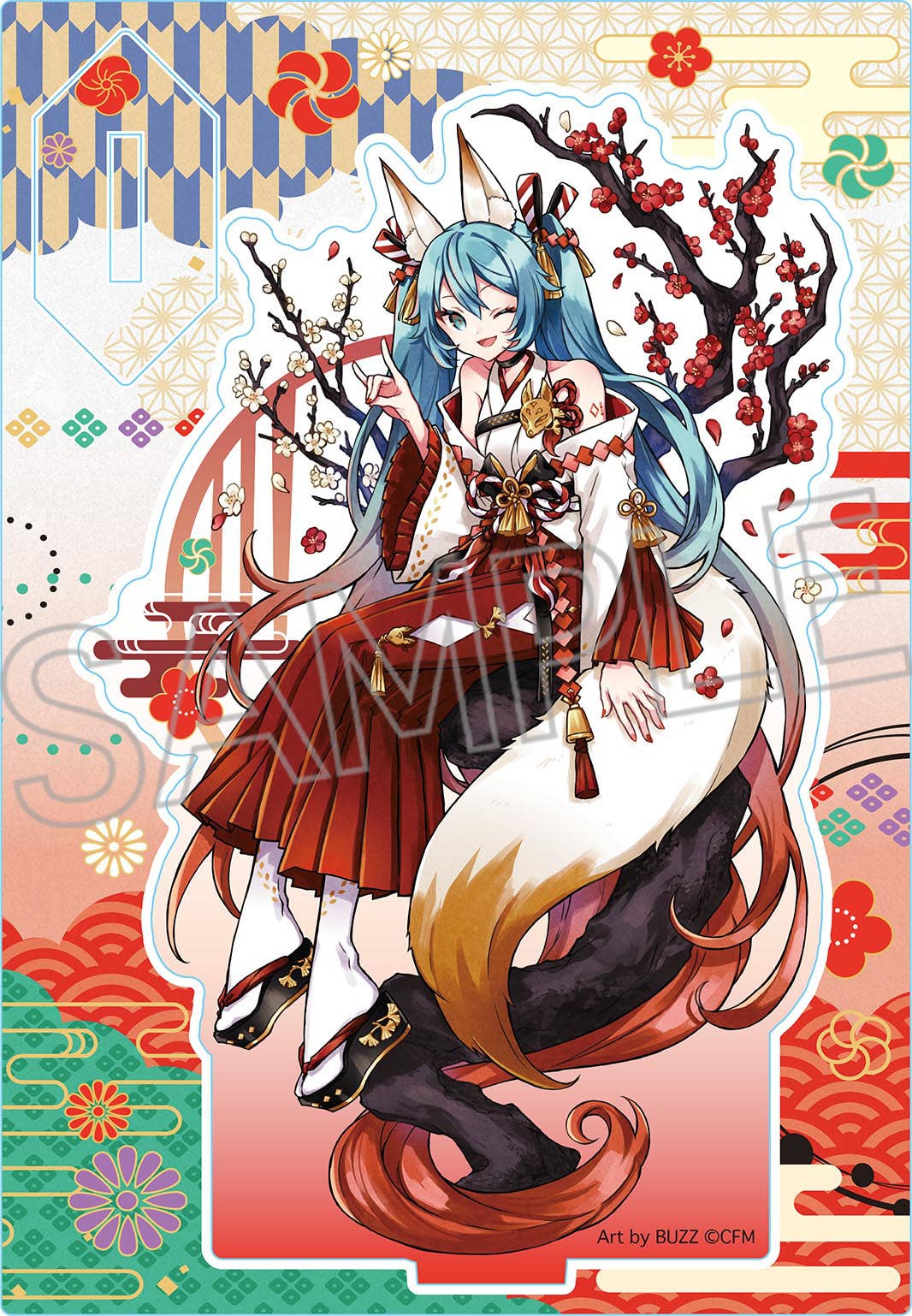 Hatsune Miku: Hyakki Yagyou Acrylic Stand M Demon Fox Plum | HLJ.com