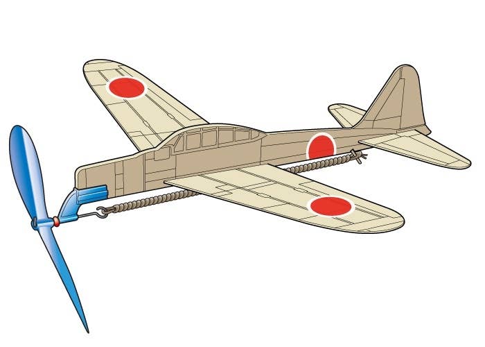 Balsa Plane Series BP-05 Rubber Powered Plane Zero Fighter | HLJ.com