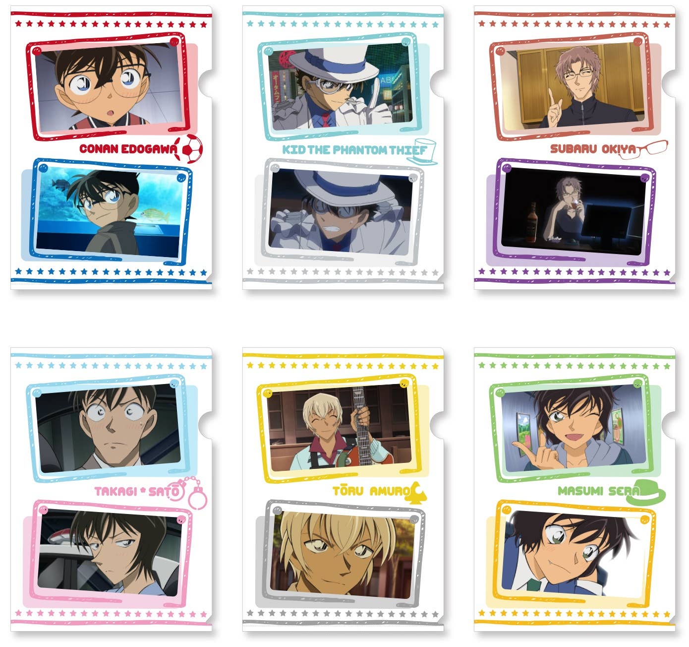 Detective Conan: Clear Folder Collection 1Box 6pcs | HLJ.com